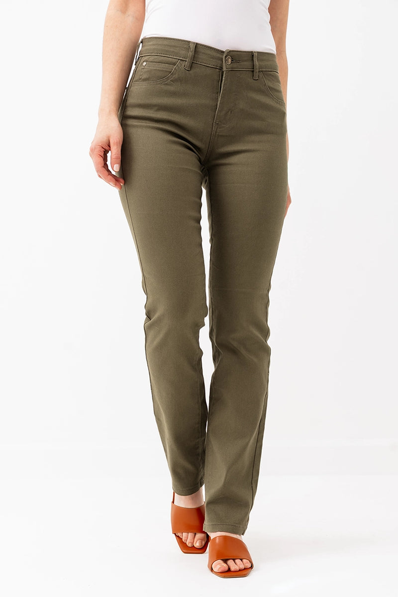 Le jeans droit coloré sculptant | Jeans de couleur | Jeans marine ...