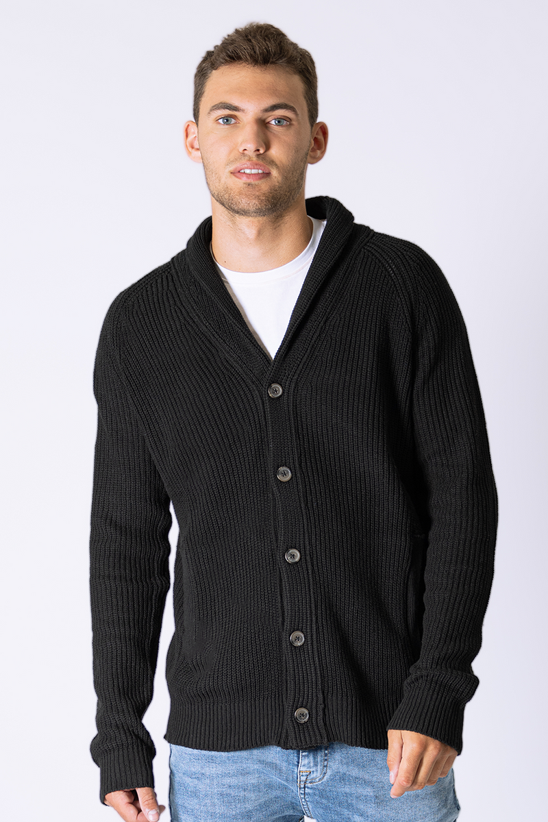 Cardigan en tricot boutonné Cardigan homme Veste en tricot homme ...