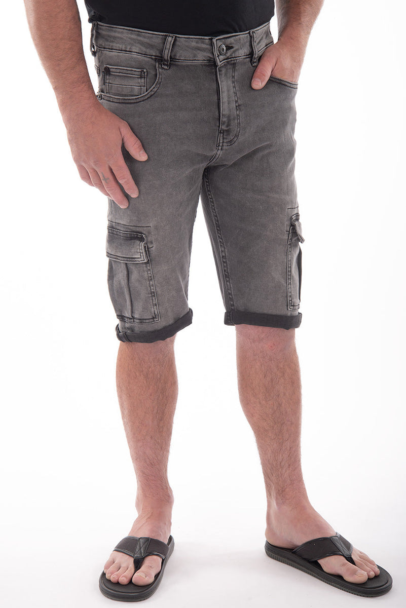 Short en jean cargo | Modèle Ryder | Short homme | Short jean homme ...
